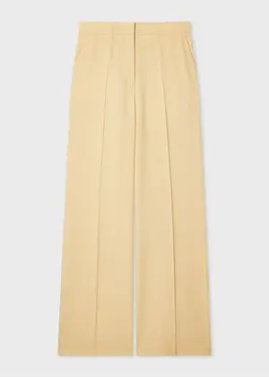 Paul Smith Muted Wool Wide-leg Trousers