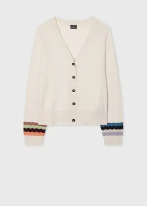 Paul Smith Zig Zag Sleeve Cardigan