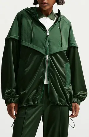 Nike Oversize Windrunner Jacket - Fir/fir/fir