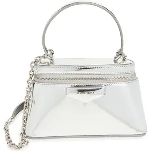 Givenchy Antigona Vanity Leather Handbag - 040-silvery