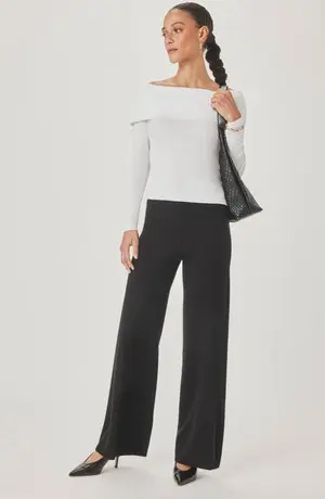 Splendid Tori Cashmere Pants - Black