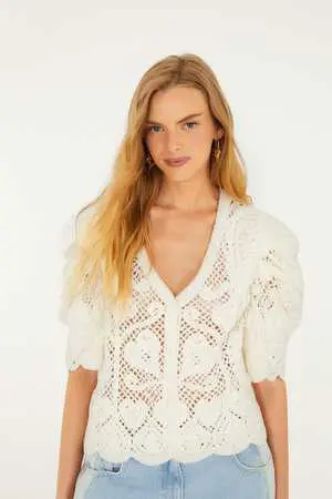 Farm Rio Crochet Cardigans For Women