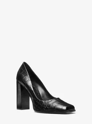 Michael Kors Stacked Heel Pumps
