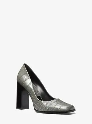 Michael Kors Stacked Heel Pumps