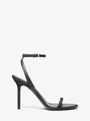 Michael Kors Gwyneth Leather Sandal In Size By