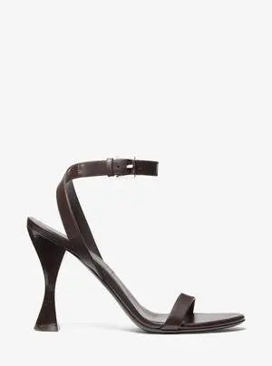 Michael Kors Bianca Leather Strappy Sandals - Brown