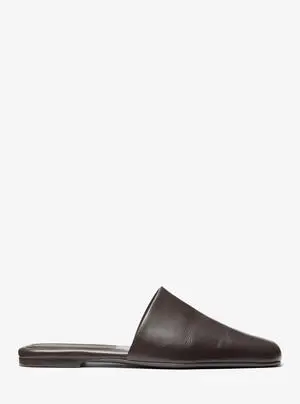 Michael Kors Kirsty Leather Slipper - Brown