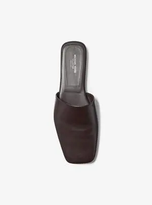 Michael Kors Kirsty Leather Slipper - Brown