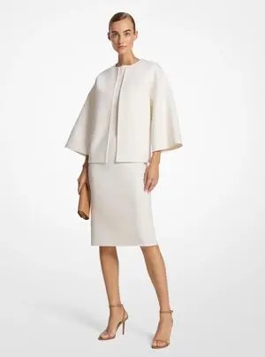Michael Kors Double-faced Wool Kimono Jacket