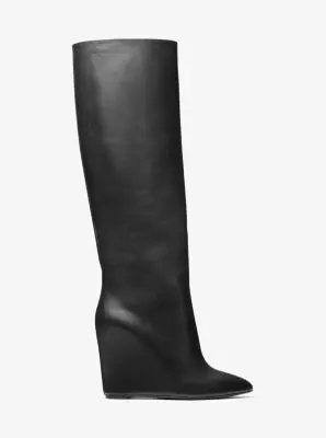 Michael Kors Jodi Leather Tall Boot - Black