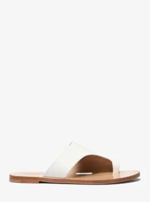 Michael Kors Nettuno Leather Thong Sandal - White