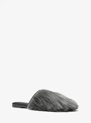 Michael Kors Liisa Shearling Slipper - Grey