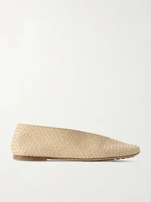 Bottega Veneta Raffia Flats For Women