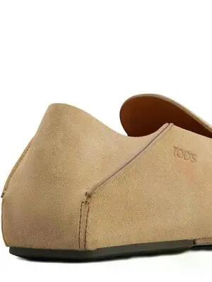 TOD'S Suede Slipper Loafers