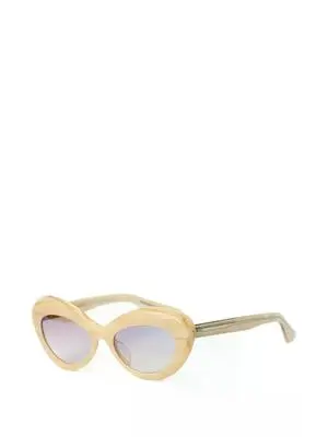 Khaite Oval Cat-eye Sunglasses