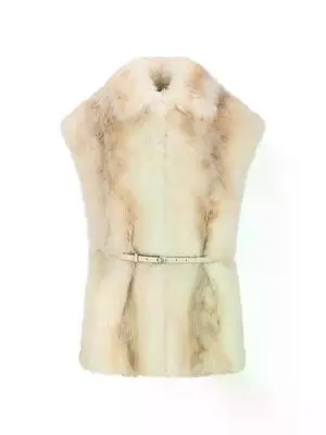 Gucci Shearling Belted Gilet