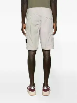 Stone Island Logo Patch Cargo Shorts