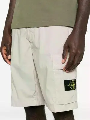Stone Island Logo Patch Cargo Shorts