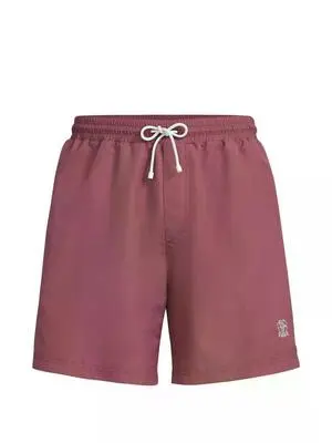 Brunello Cucinelli Drawstring Swim Shorts - Red
