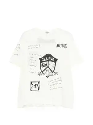 BODE Camp Crest Graphic-print T-shirt - White