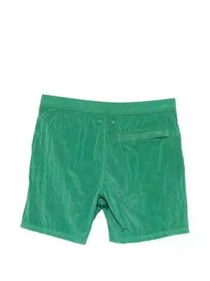 Stone Island Logo Patch Swim Shorts - Green