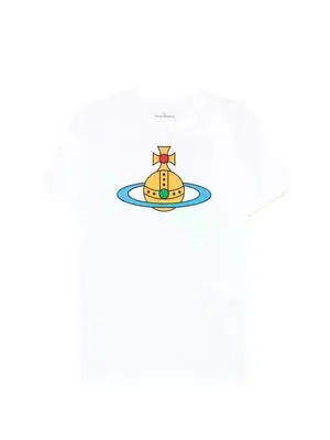 VIVIENNE WESTWOOD Orb Graphic T-shirt - White