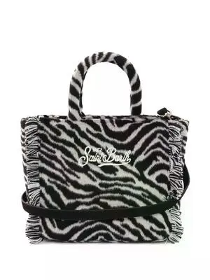 MC2 SAINT BARTH Zebra Felt Mini Tote Bag