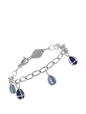 Faberge Diamond And Enamel Bracelet - Silver