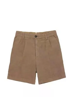 FORTELA Tailored Side-pocket Shorts - Brown