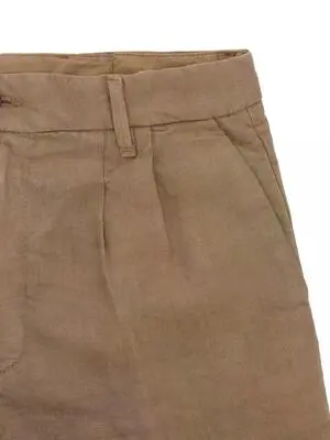 FORTELA Tailored Side-pocket Shorts - Brown