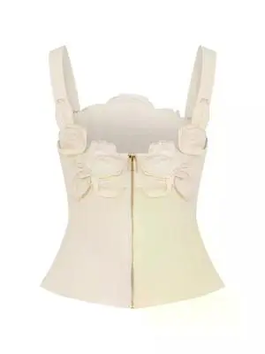LEO LIN Isadora Bust-appliqué Top