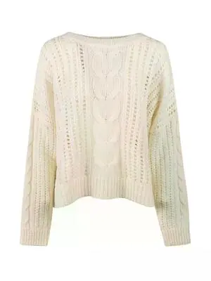 Max Mara Cable-knit Eyelet Sweater
