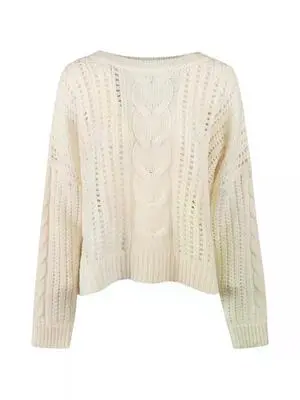 Max Mara Cable-knit Eyelet Sweater