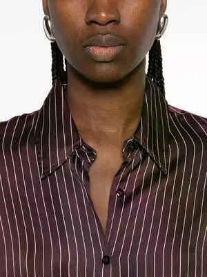 THE FRANKIE SHOP Striped Button-down Shirt - Red