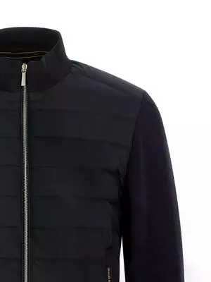 MOORER Quilted Zip Jacket - Black