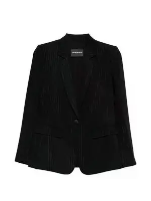 Emporio Armani Striped Single-breasted Jacket