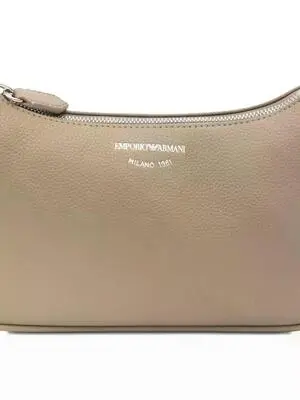 Emporio Armani Logo-strap Crossbody Bag - Neutrals