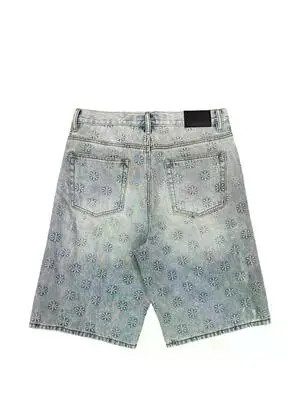 LOSTSHDWS Embossed Denim Shorts