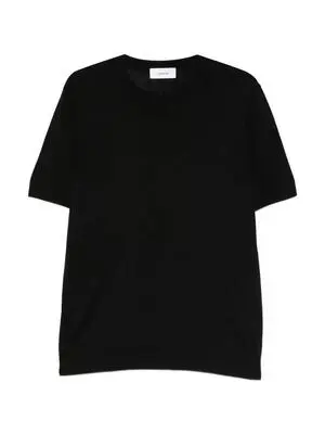 LARDINI Crew Neck Short-sleeve Knitwear