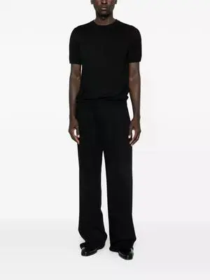 LARDINI Crew Neck Short-sleeve Knitwear