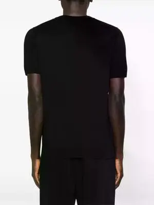 LARDINI Crew Neck Short-sleeve Knitwear