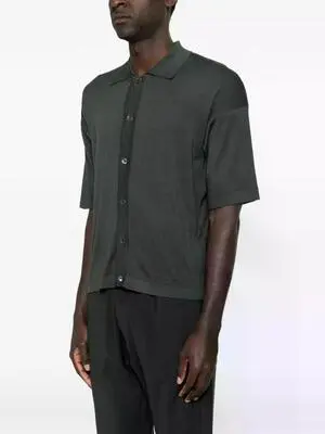 Barena Venezia Doni Button-down Fine-knit Shirt - Grey