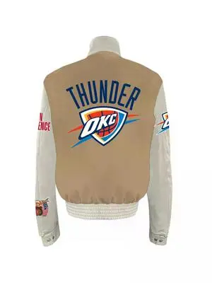 JEFF HAMILTON Oklahoma City Thunder Varsity Jacket - Brown