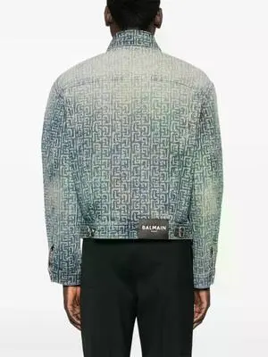 Balmain Monogram Denim Jacket