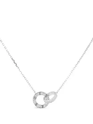 CARTIER 2021 Love Diamond-embellished Necklace - Silver