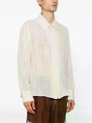 Séfr Point-collar Checked Shirt