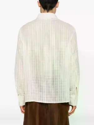 Séfr Point-collar Checked Shirt