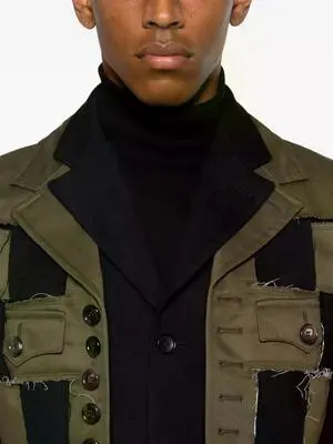 Comme Des Garçons Deconstructed Military Jacket - Black