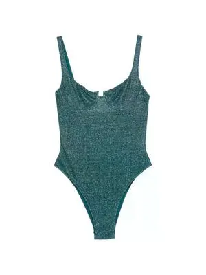 Oseree Glitter Swimsuit - Green