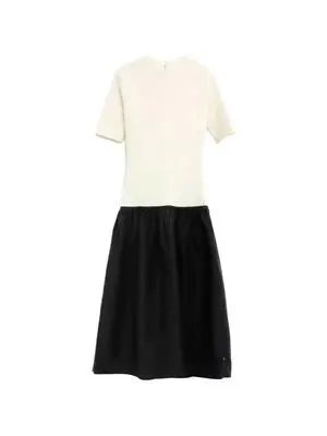 TOTEME Twinflower Paneled Tee Dress - Neutrals